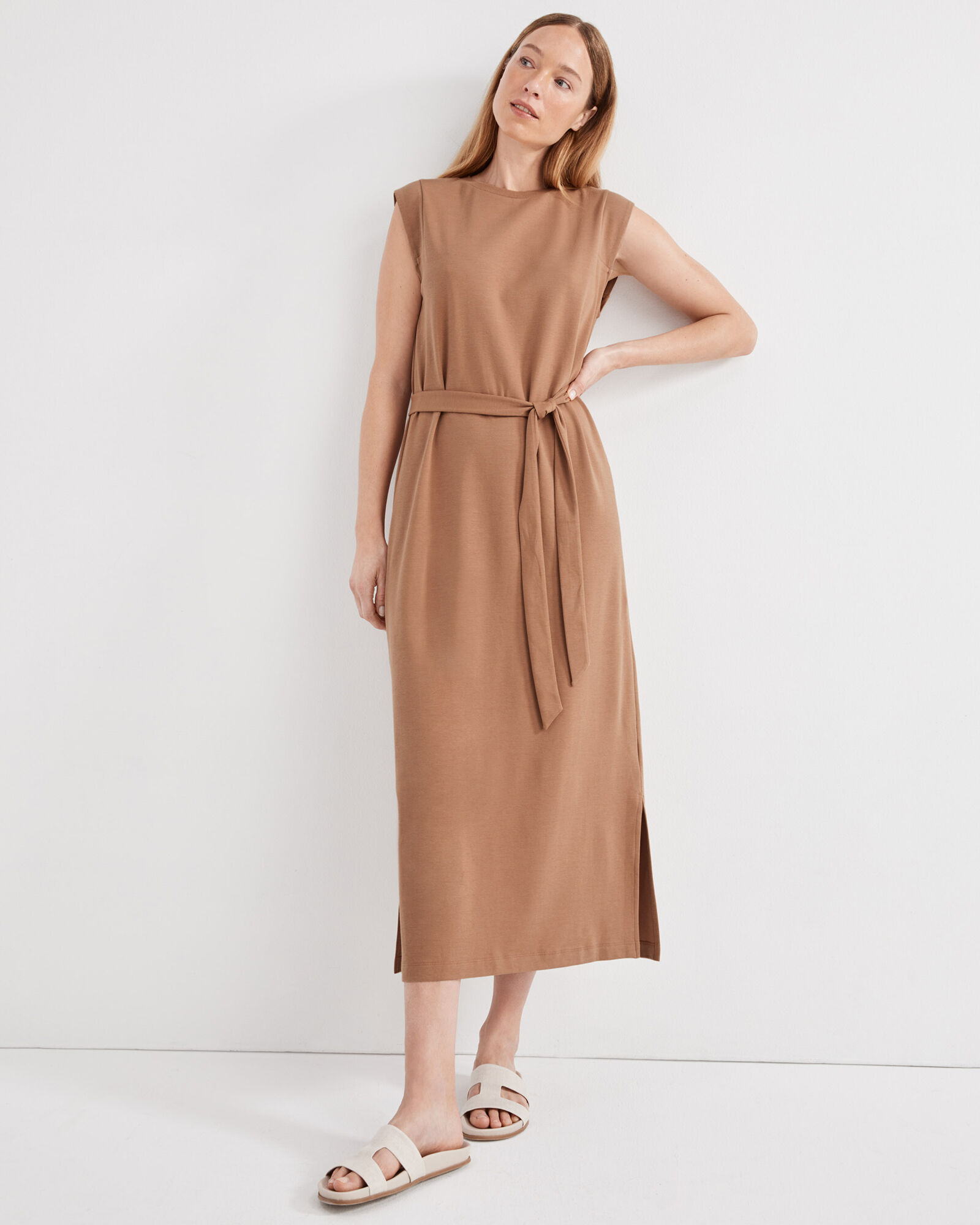 Organic Cotton Interlock Cap Sleeve Dress | Haven Well Within