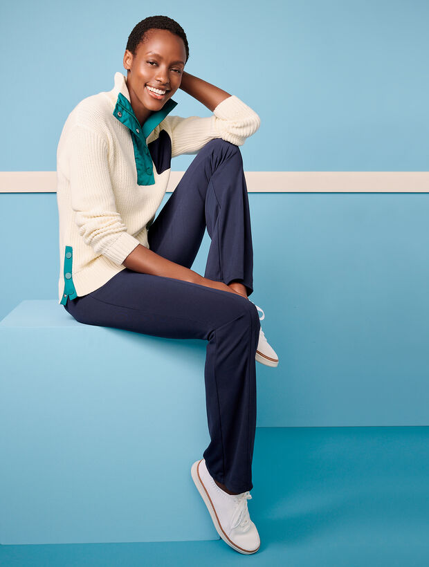 Out & About Seamed Bootcut Pants | Talbots