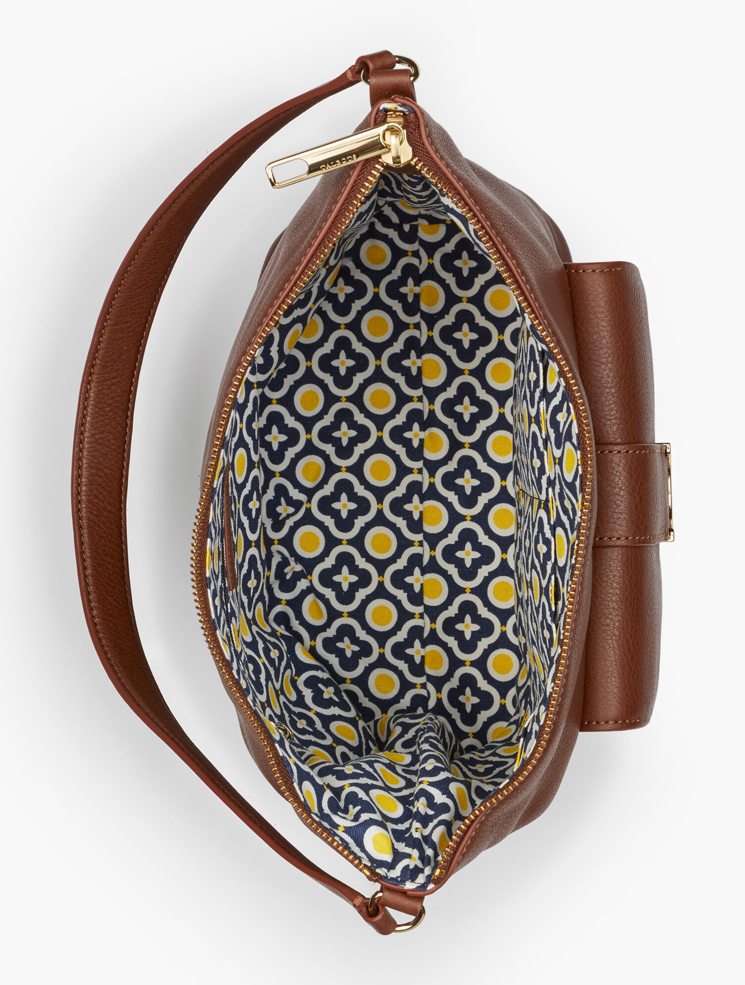 Soft Pebble Leather Hobo Bag | Talbots