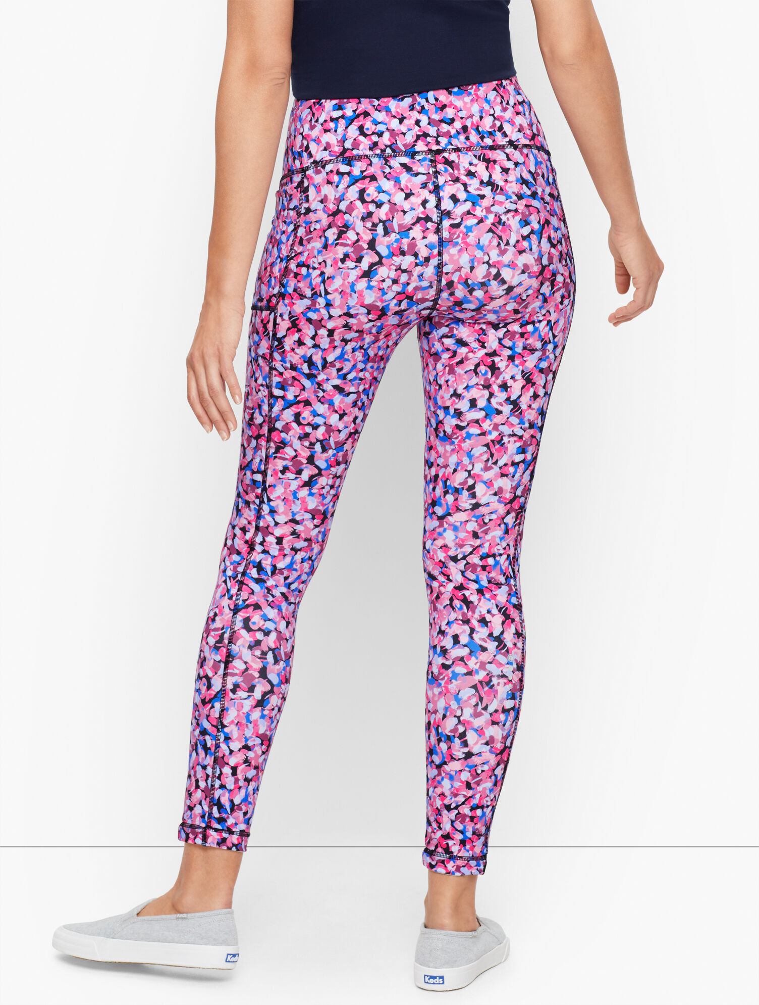 Performance Interlock Leggings - Confetti Splash | Talbots