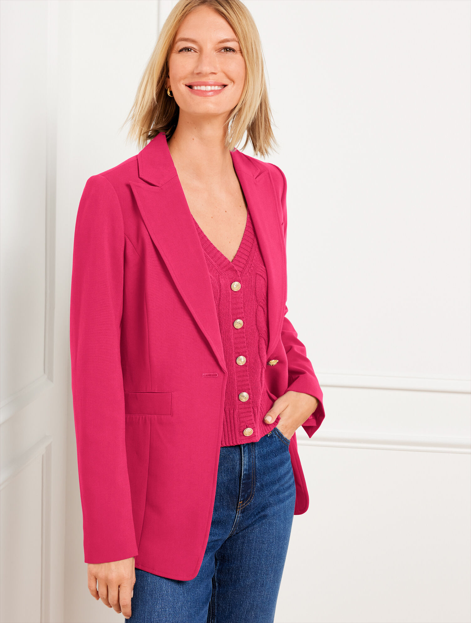 Tailored Stretch Blazer | Talbots