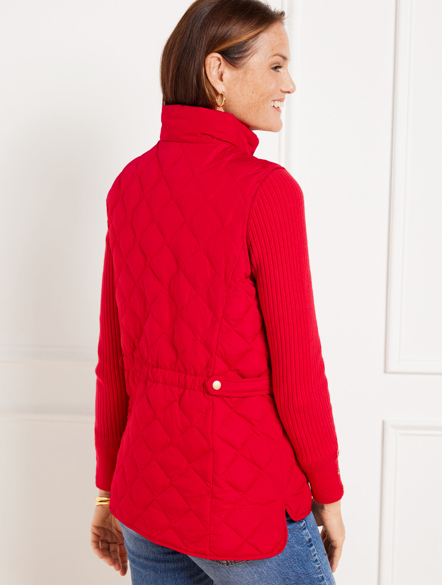 Quilted Down Puffer Vest - Solid | Talbots