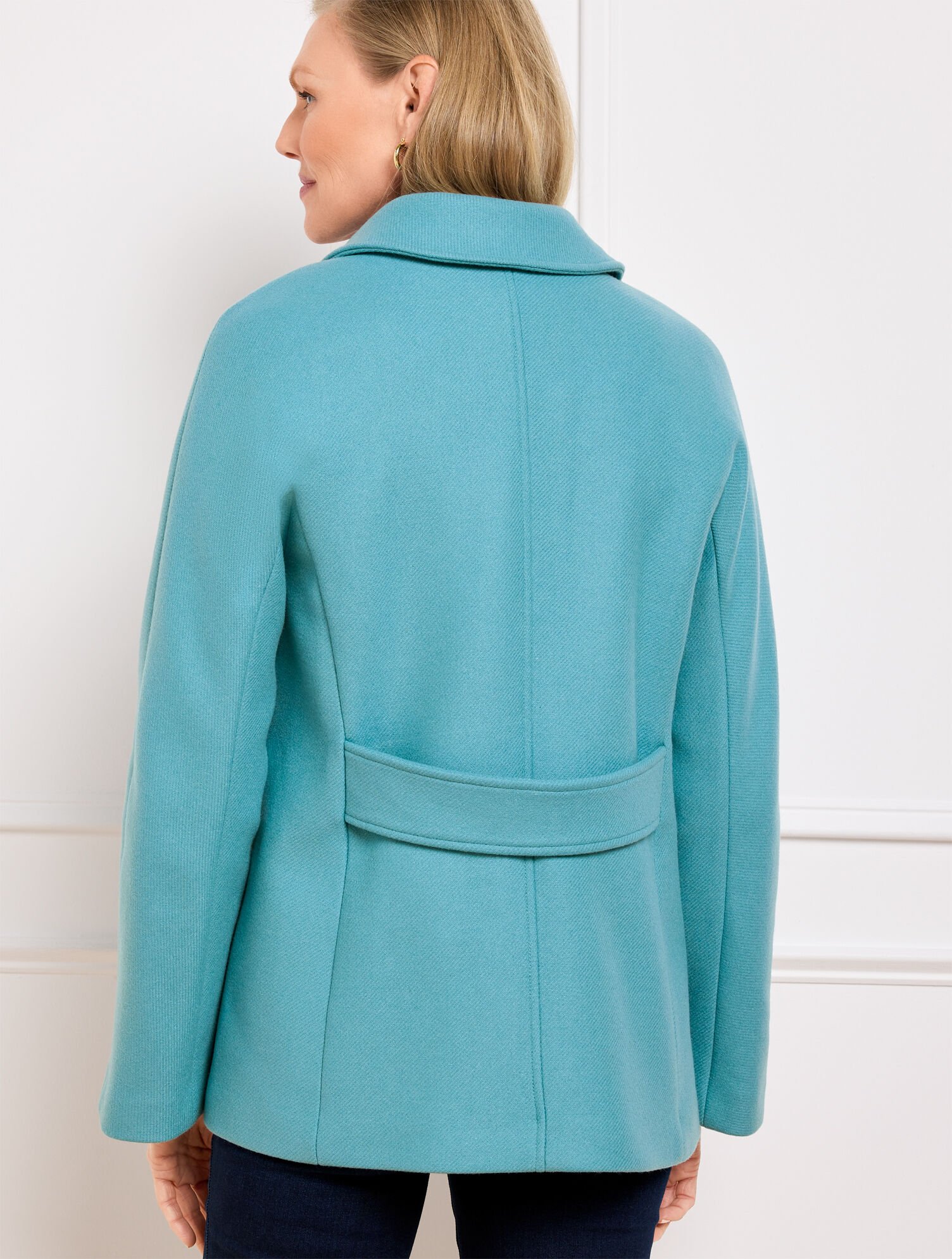 Italian Melton Wool Blend Coat | Talbots
