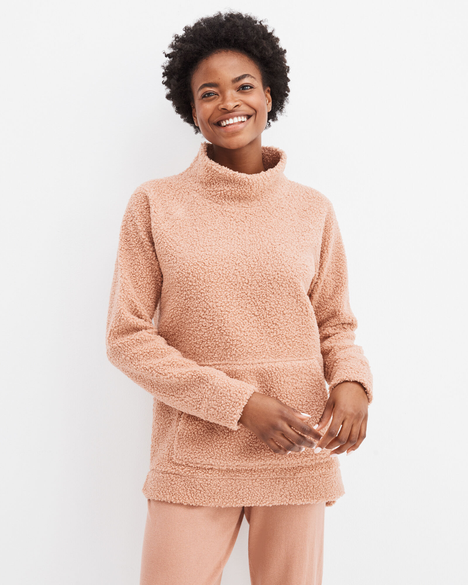 Sherpa Funnel Neck Pullover | Haven Well Within