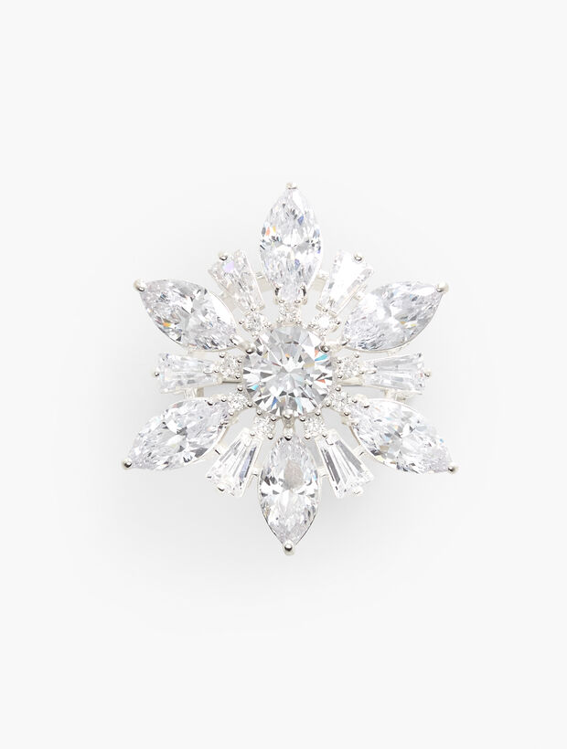 Sterling Silver Snowflake Brooch | Talbots