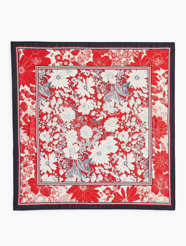 Paisley Floral Square Scarf | Talbots