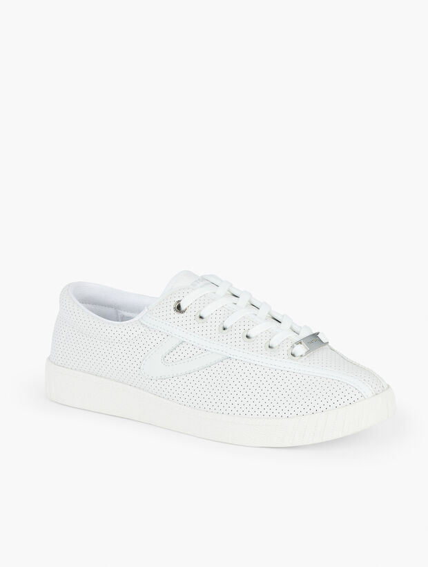 Tretorn® Nylite Plus Elite Leather Sneakers | Talbots