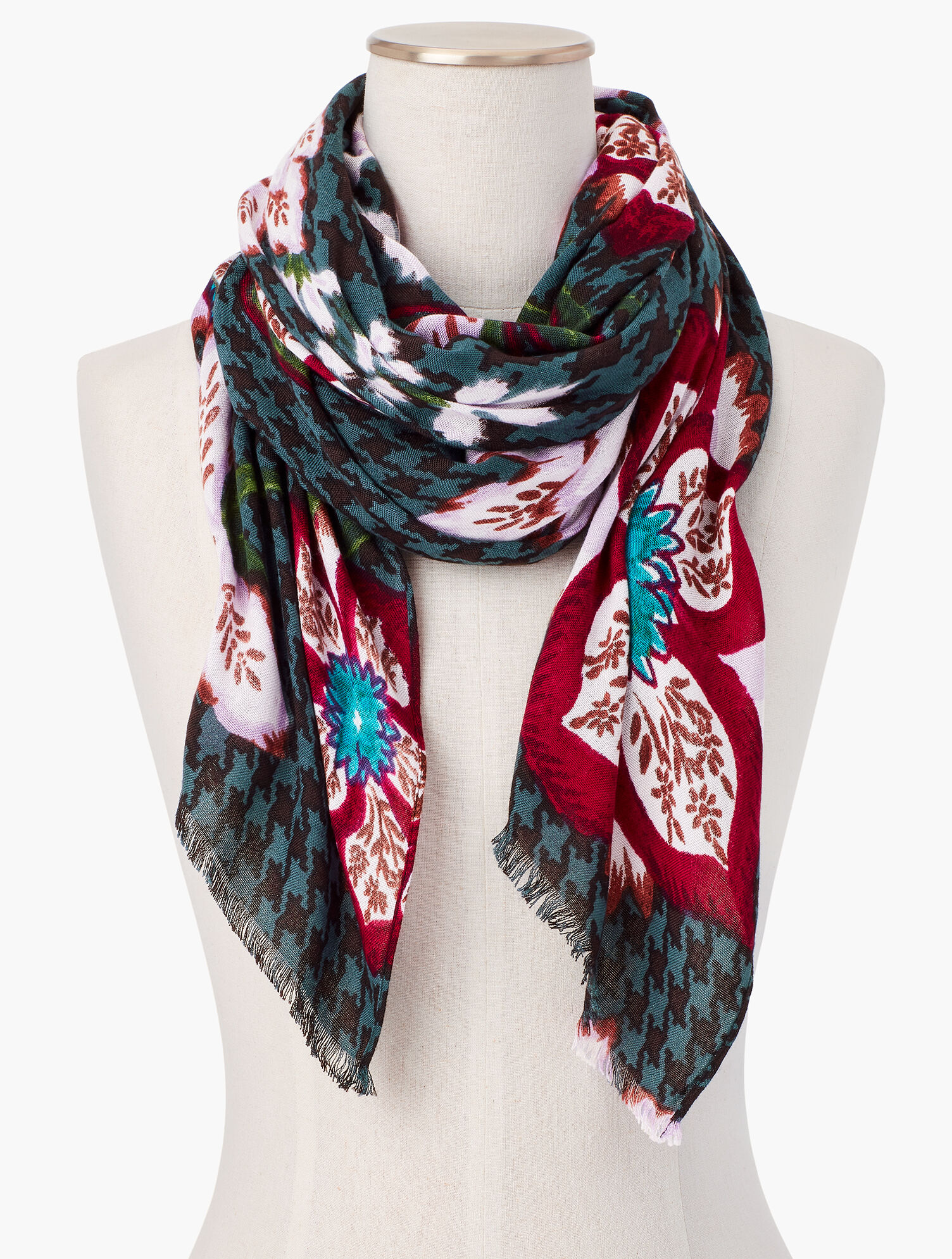 Brushed Floral Menswear Scarf | Talbots
