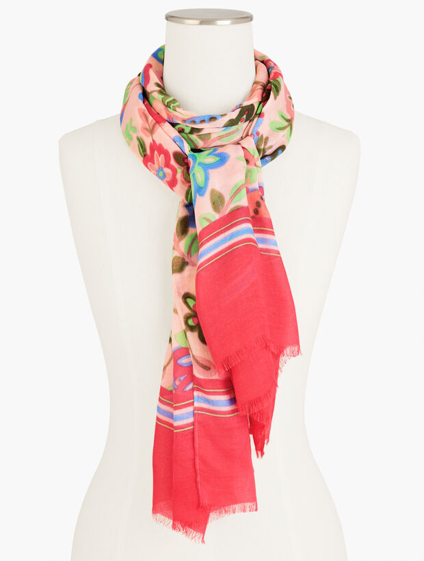 Darling Floral Oblong Scarf | Talbots