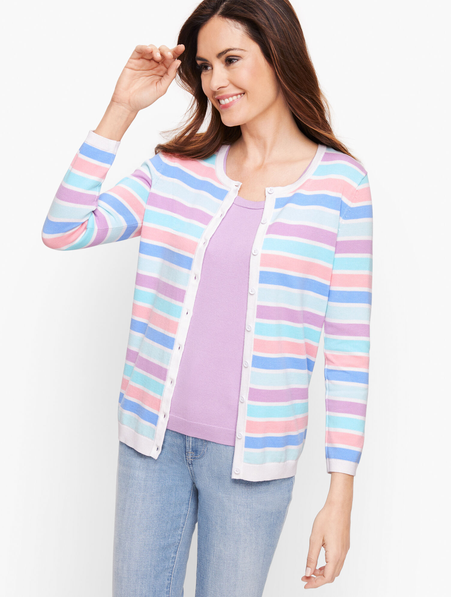 Charming Cardigan - Multi Stripe | Talbots