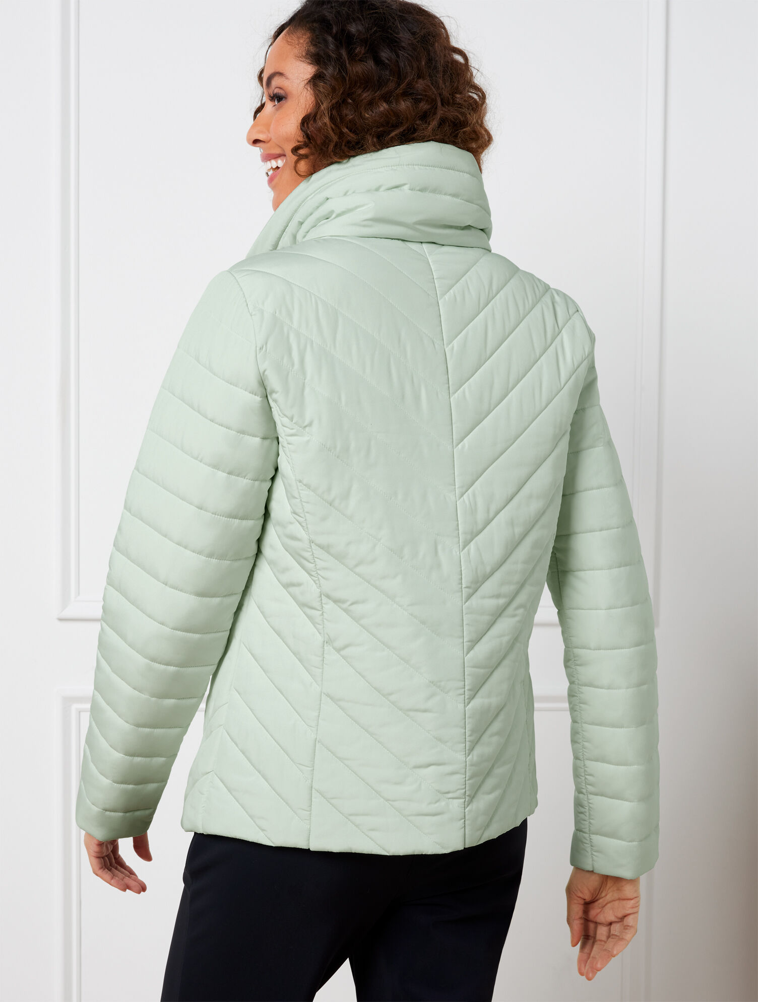 Chevron Quilted Packable Jacket | Talbots