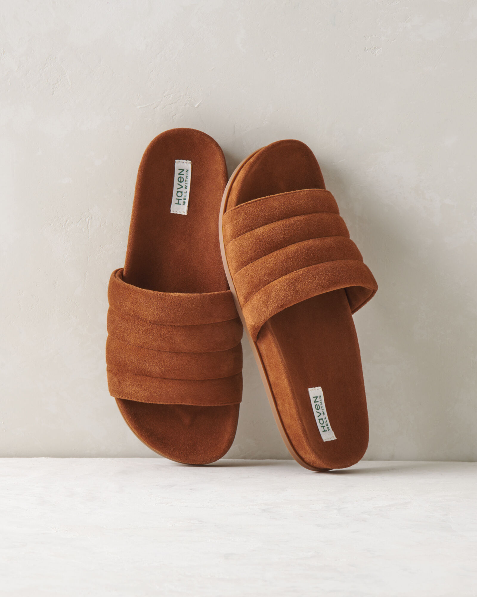 Quilted Suede Slides | Haven Well Within