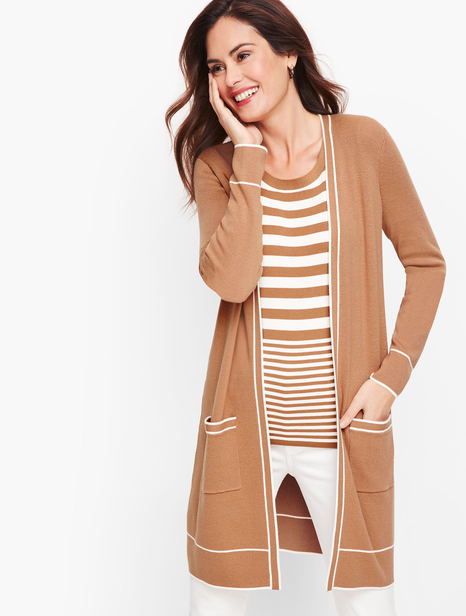 Tipped Open Duster | Talbots