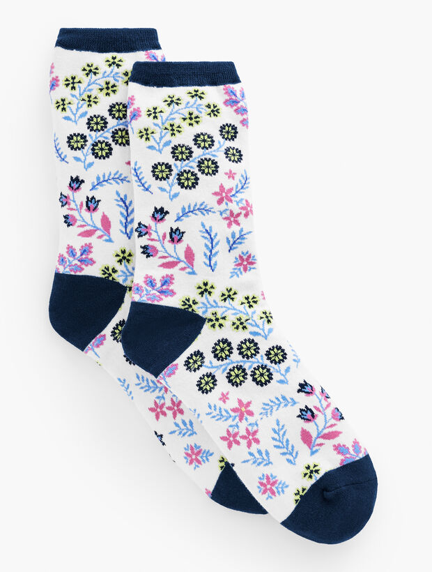 Winding Ditsy Trouser Socks | Talbots