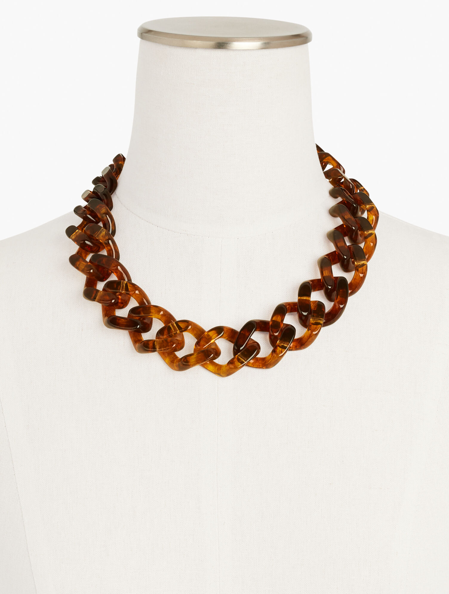 Chunky Links Statement Necklace | Talbots