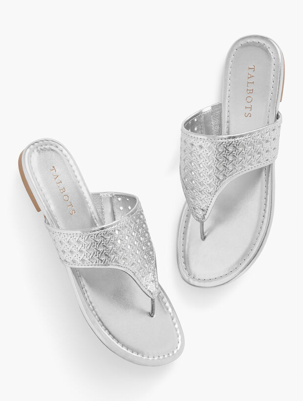 Gigi Metallic Sandals | Talbots