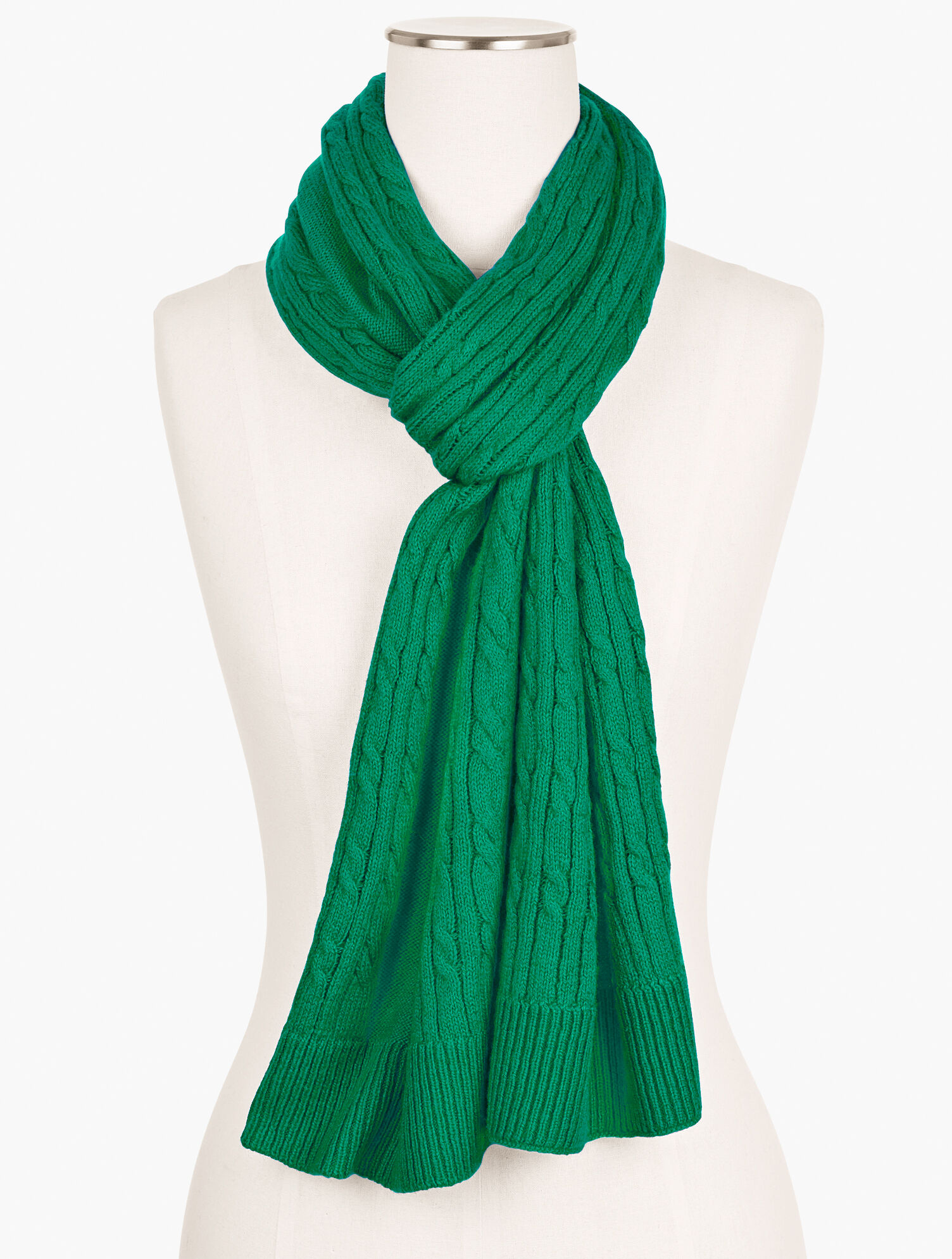 Supersoft Cableknit Scarf - Solid | Talbots