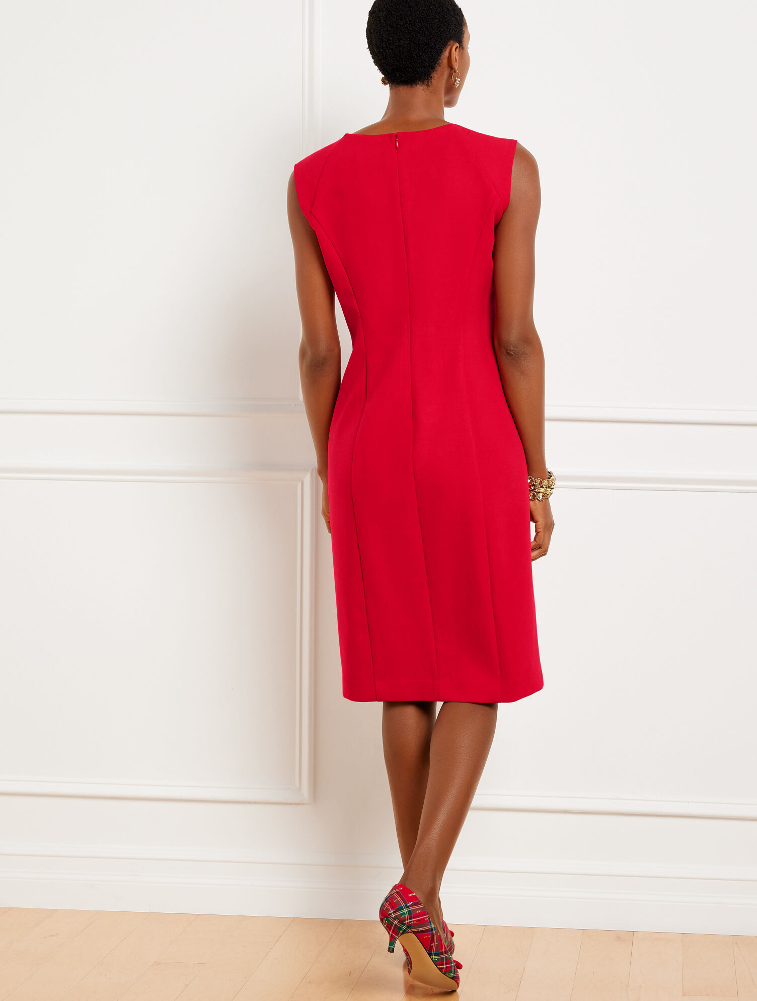 Luxe Double Cloth Sheath Dress | Talbots