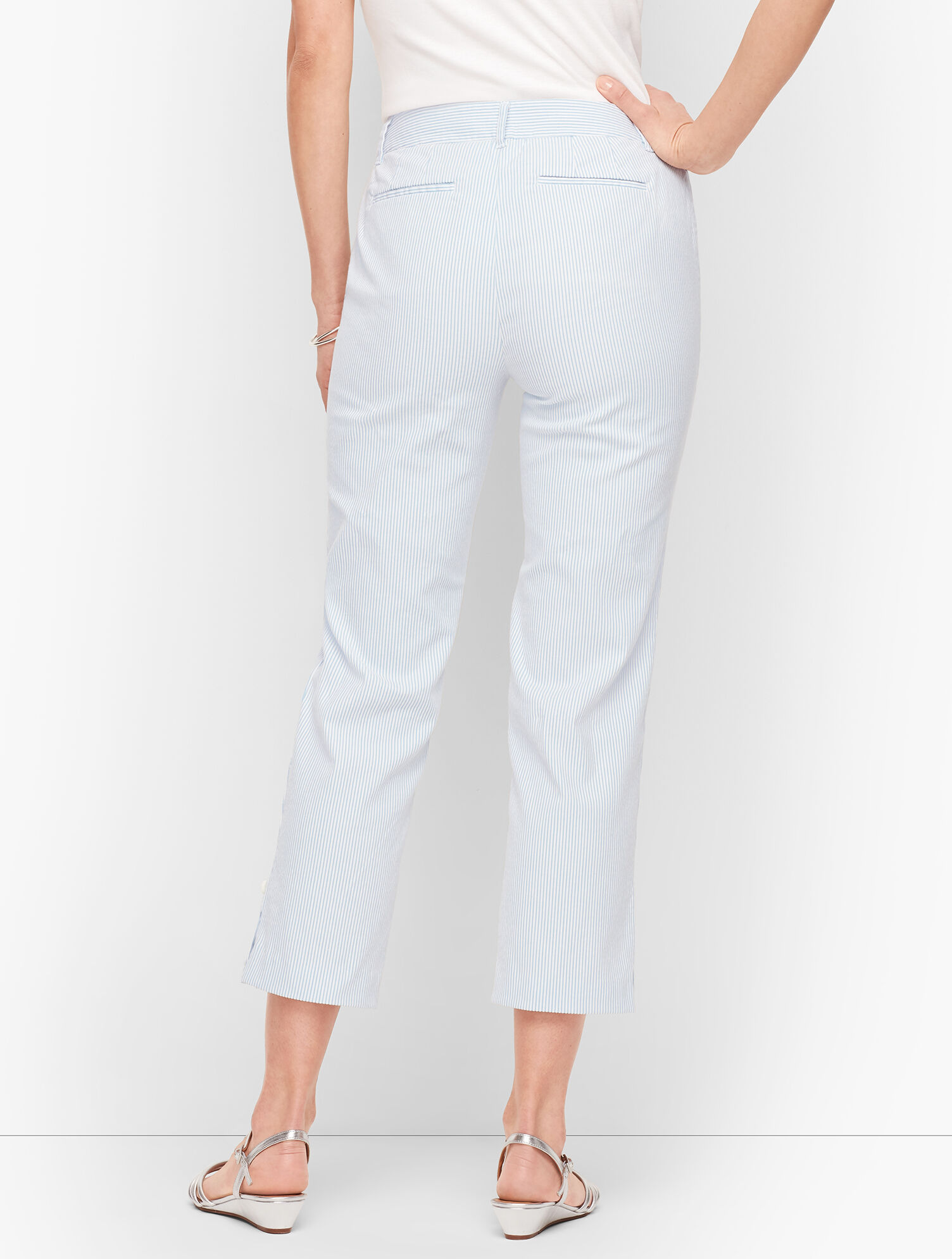 Perfect Crop Pants - Stripe | Talbots