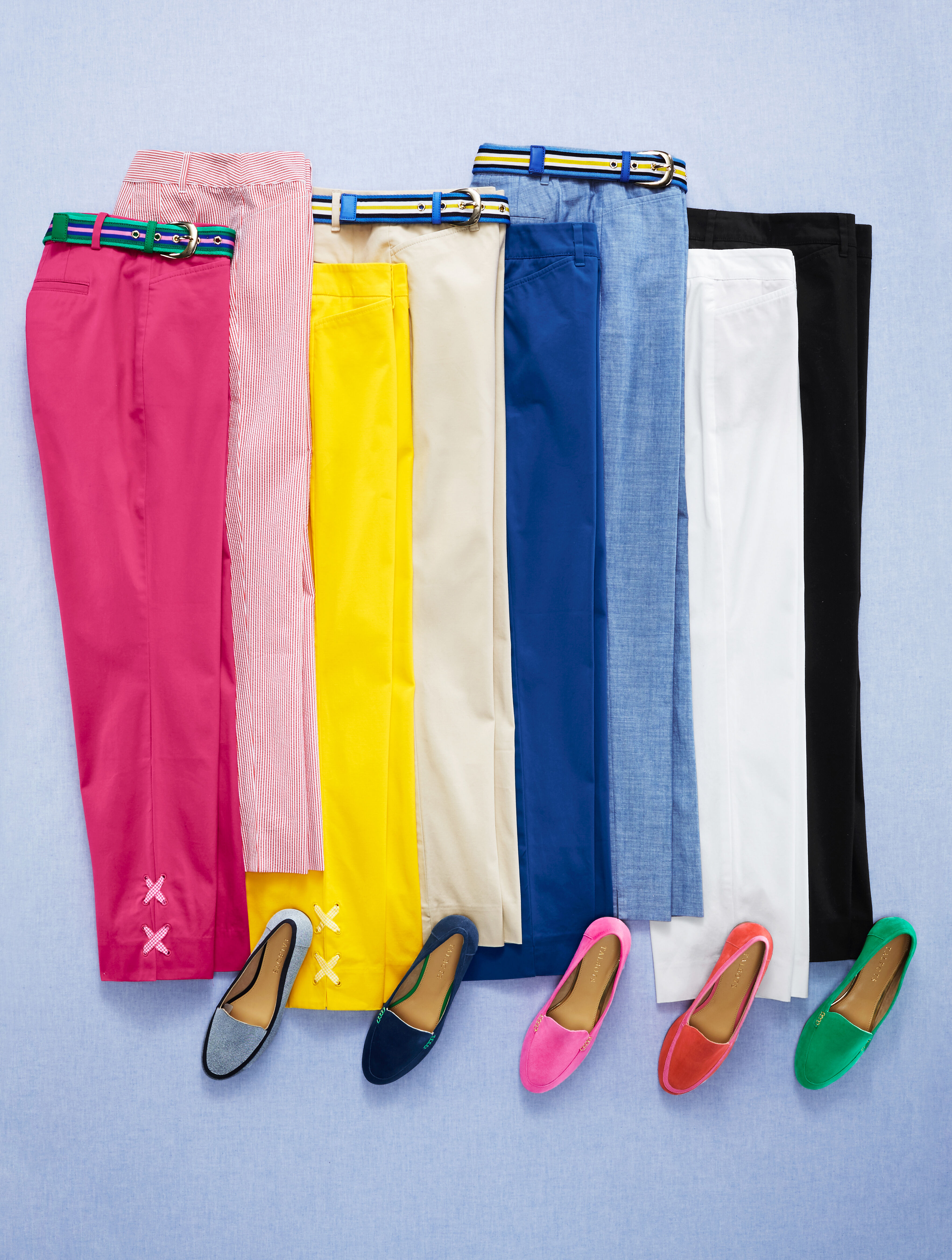 Perfect Crop - Gingham Lace-Up | Talbots