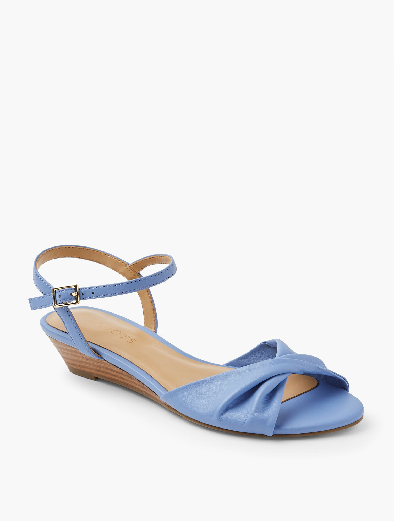 Capri Twist Nappa Wedge Sandals | Talbots
