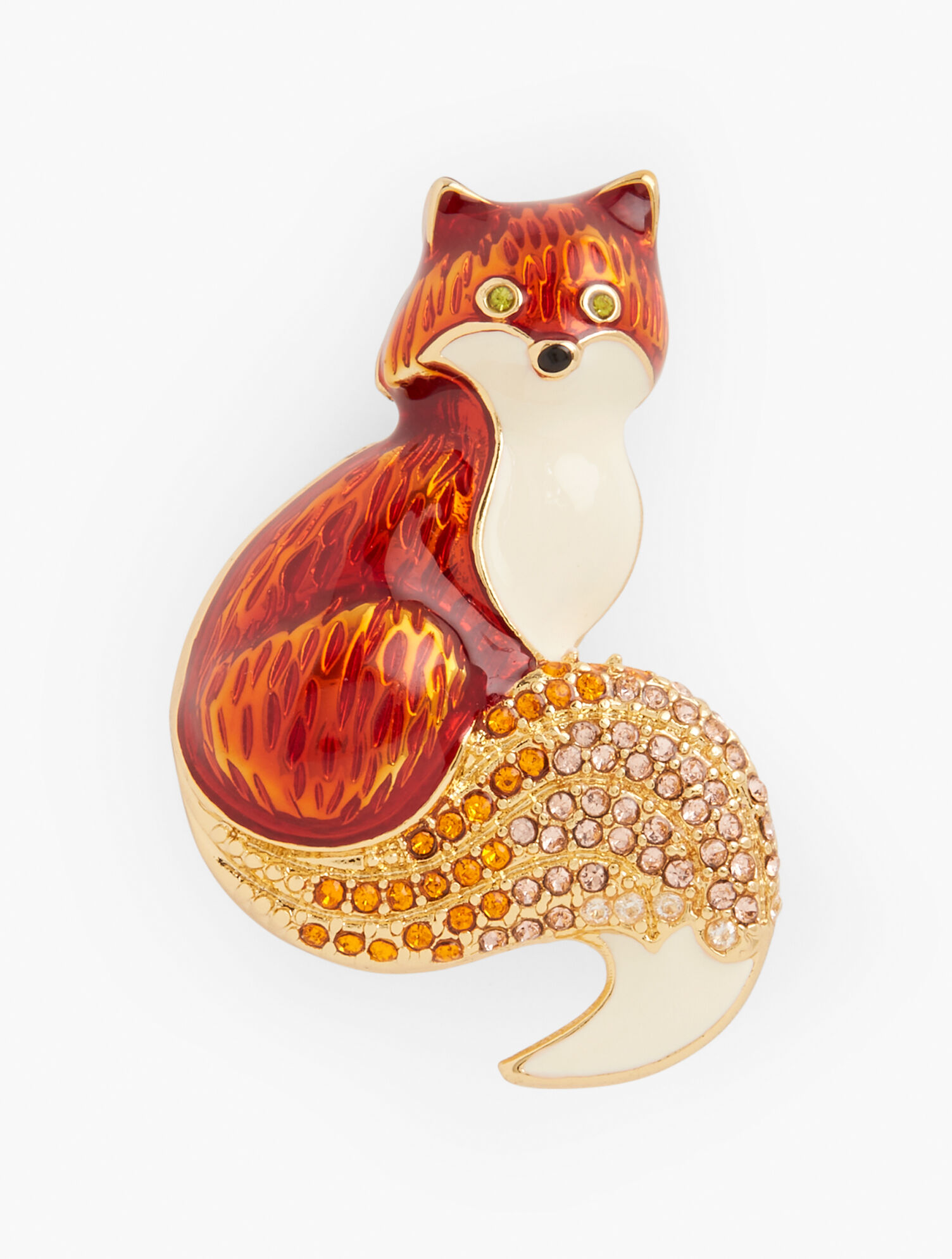 Perched Fox Brooch | Talbots