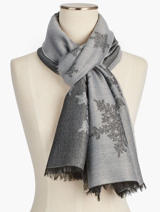 Textured Snowflake Scarf | Talbots