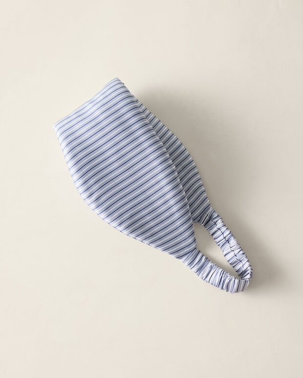 Washable Silk Striped Puffer Eye Mask | Haven Well Within