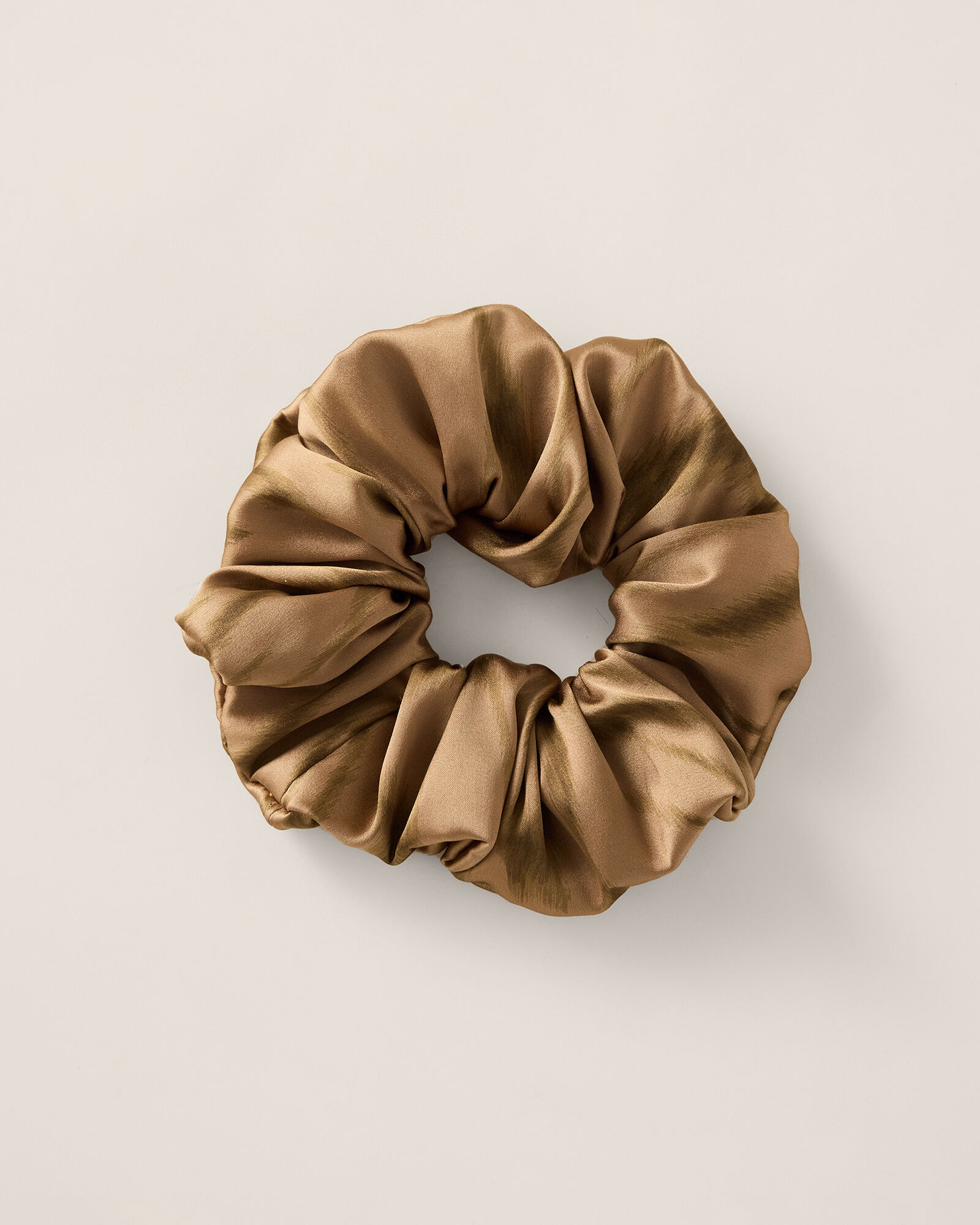Washable Silk Faux Bois Print Scrunchie | Haven Well Within