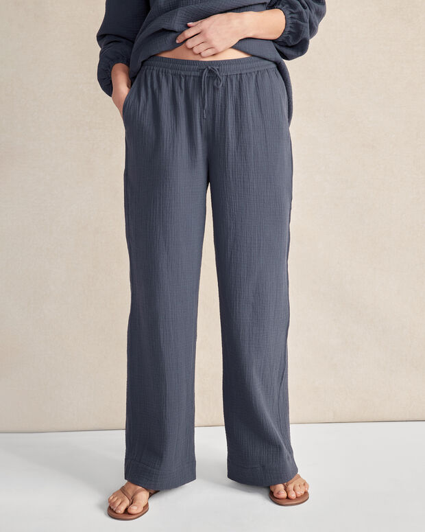 Organic Cotton Gauze Pants | Talbots