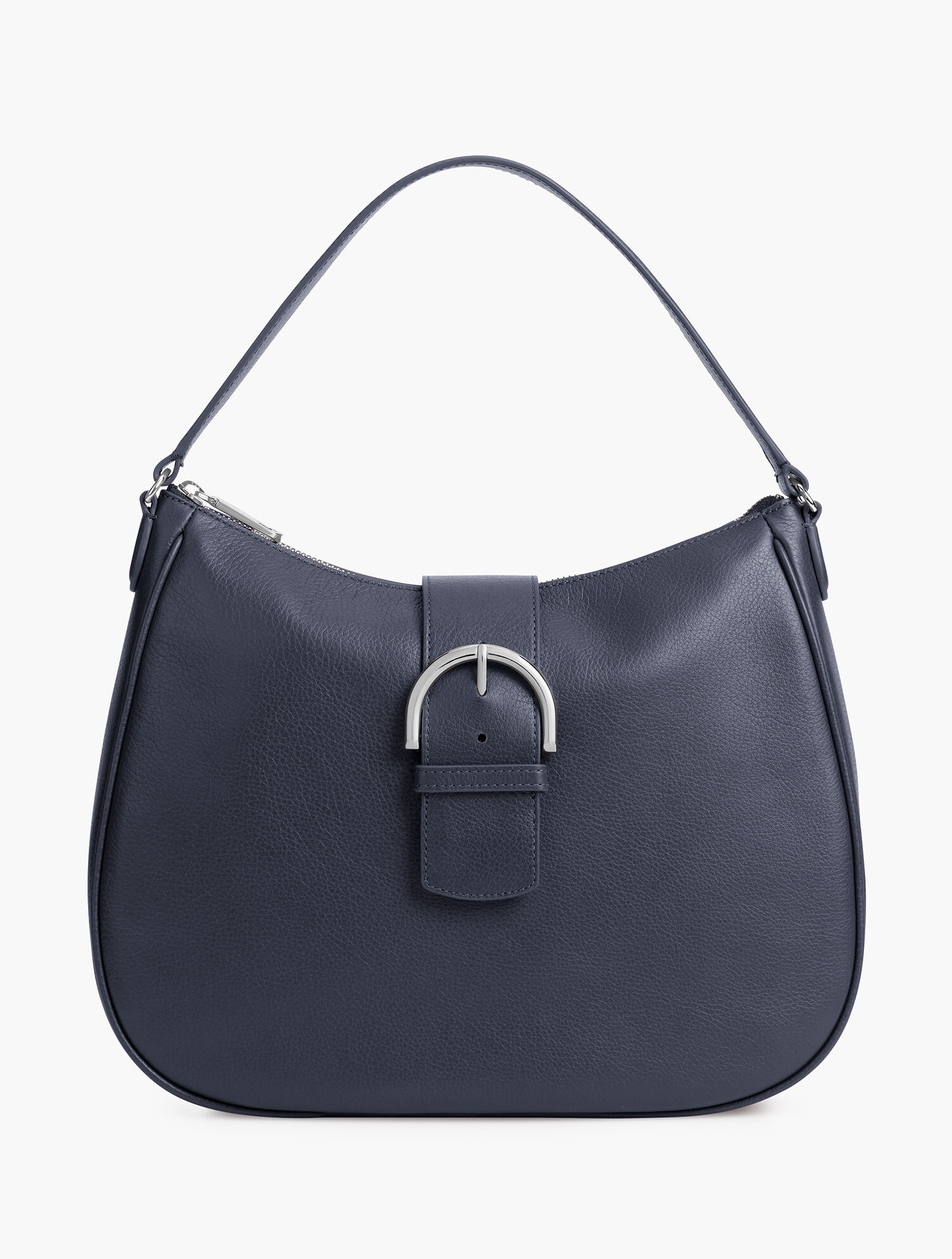 Soft Pebbled Leather Hobo Bag | Talbots