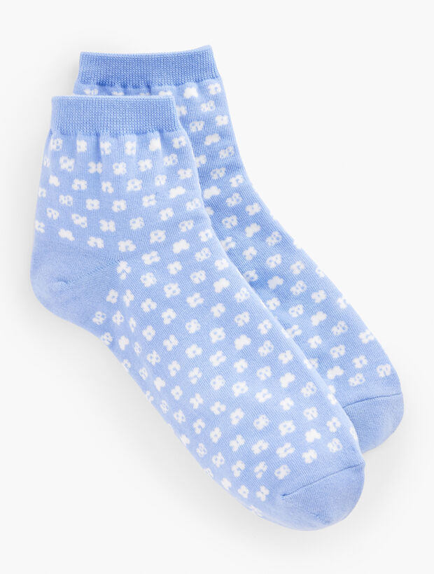 Tonal Dot Crew Socks | Talbots