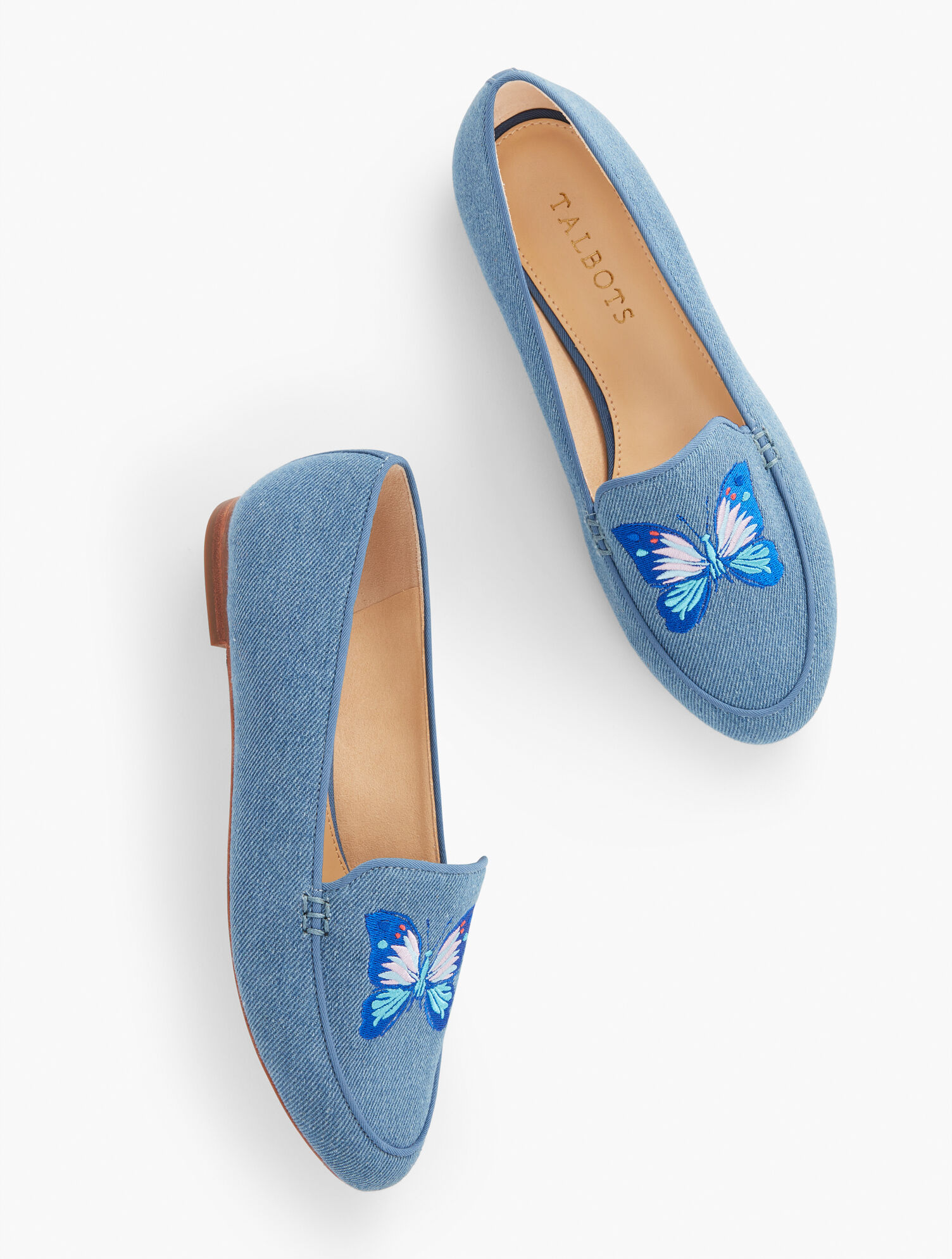 Ryan Butterfly Denim Loafers | Talbots