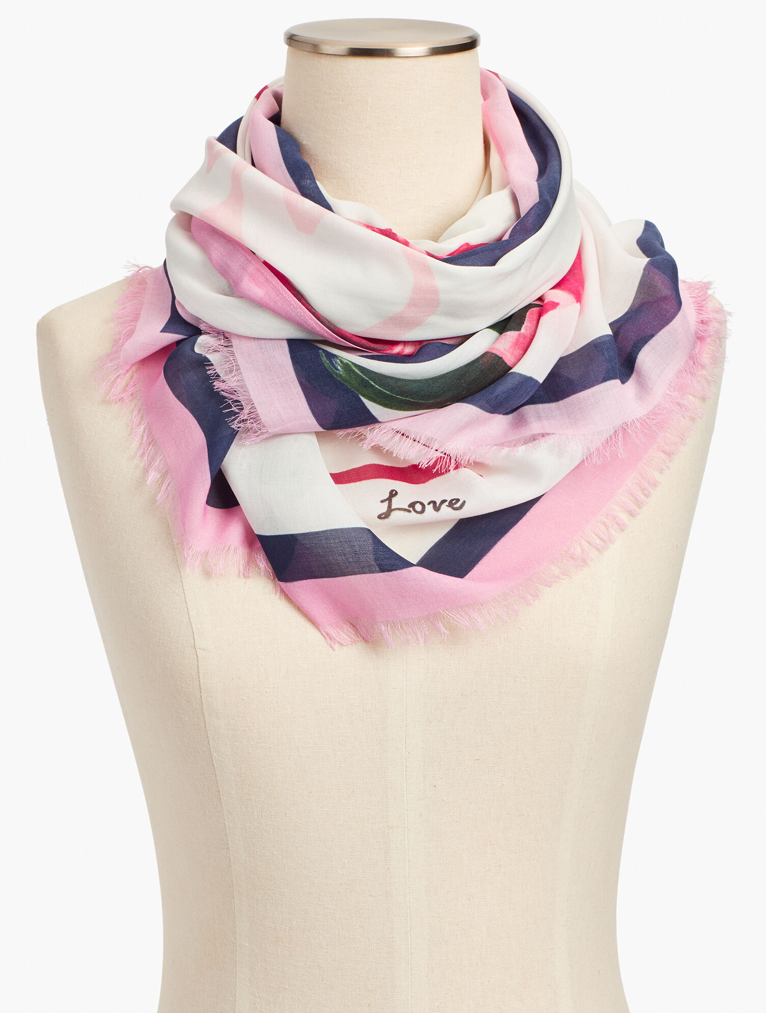 Roses & Hearts Scarf | Talbots