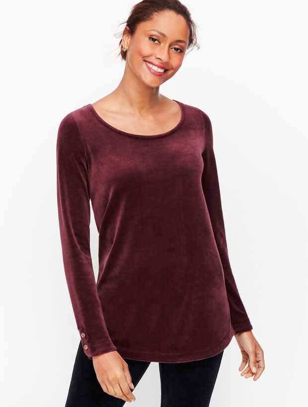 Luxe Velour Top | Talbots