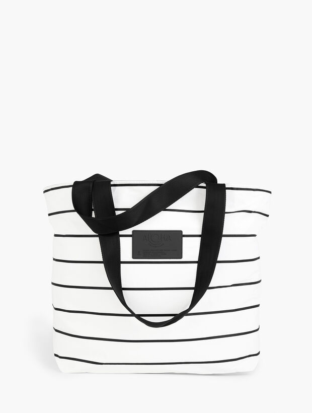 Aloha Collection Pinstripe Day Tripper Tote | Talbots