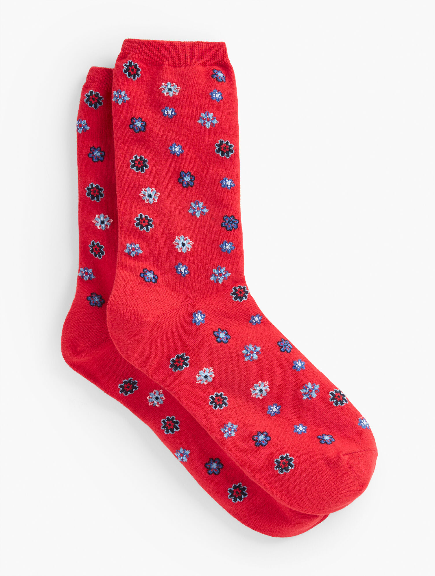 Lovely Floral Trouser Socks | Talbots