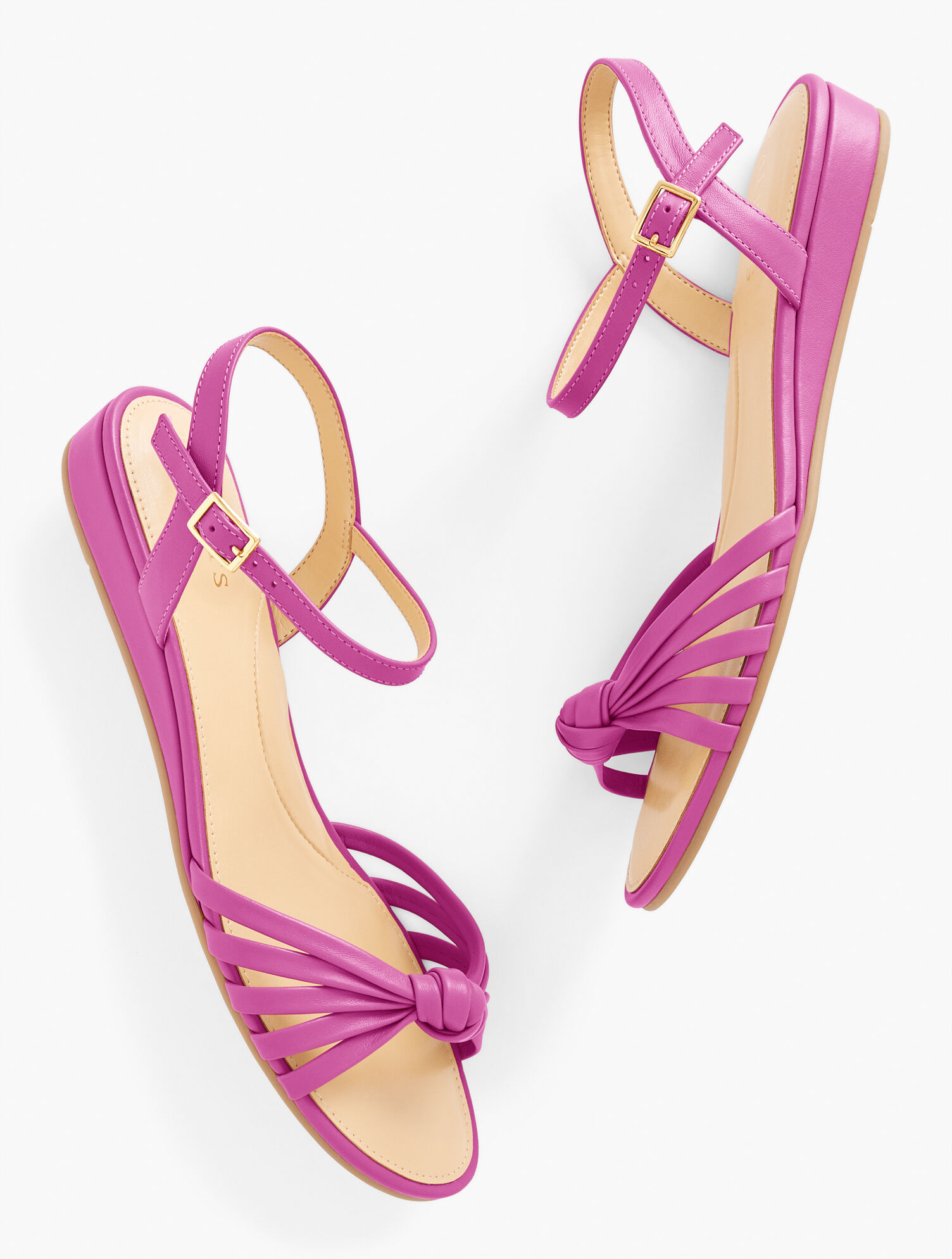 Daisy Woven Nappa Micro Wedge Sandals | Talbots