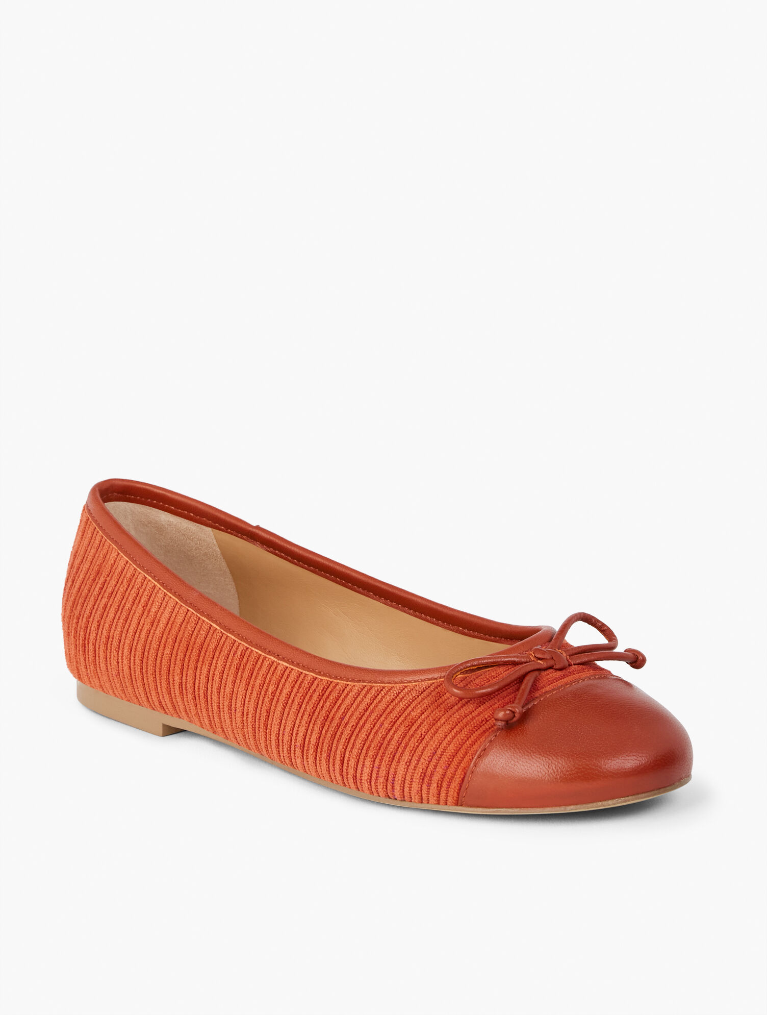 Blair Cap Toe Ballet Flats - Corduroy | Talbots