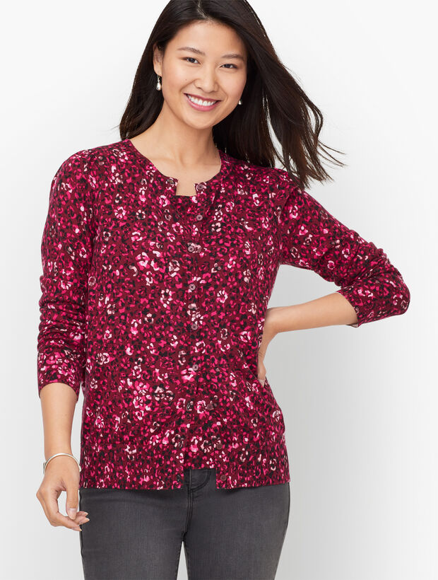 Charming Cardigan - Abstract Leopard | Talbots