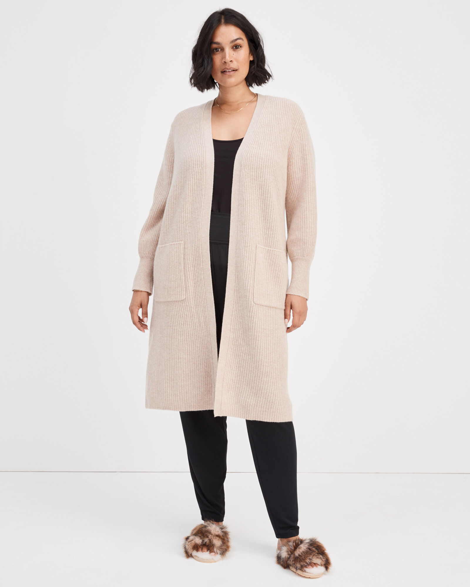 Cashmere Puff Sleeve Duster | Haven Well Within