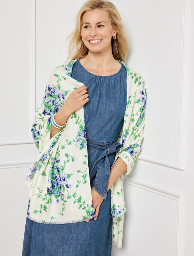 Bouquets Garden Wrap | Talbots