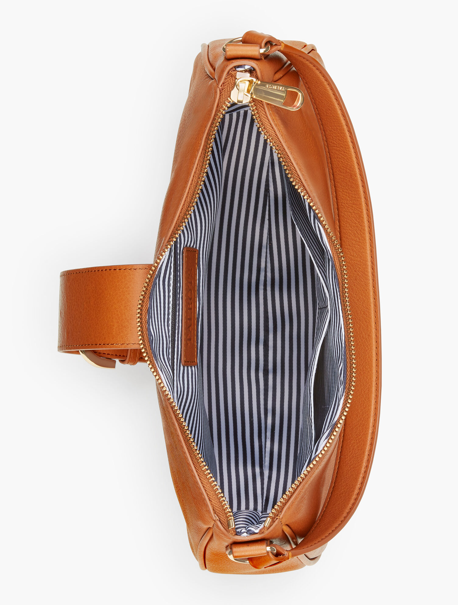 Soft Pebbled Leather Hobo Bag | Talbots