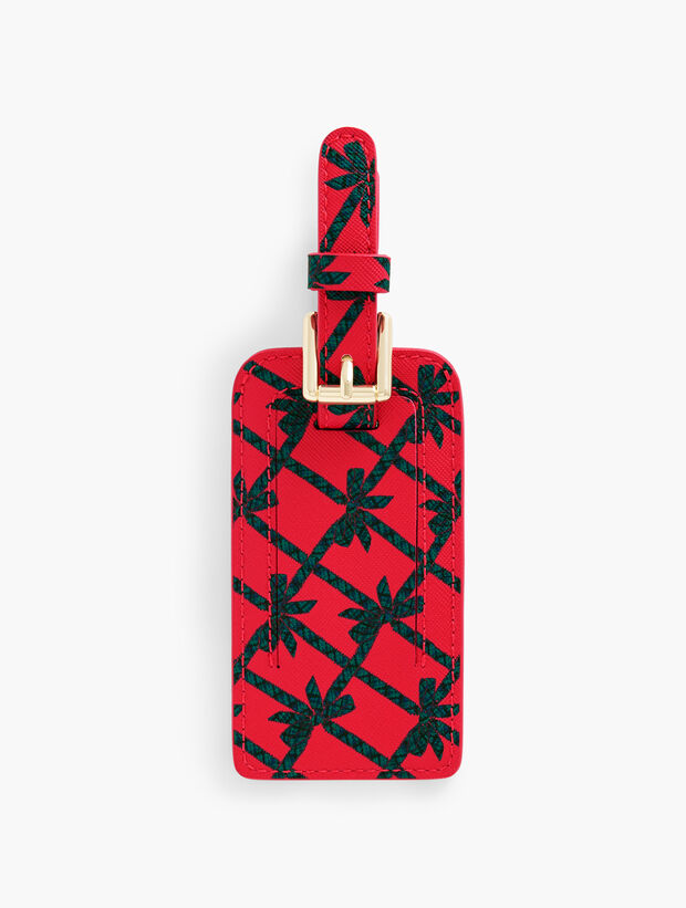 Plaid Bow Luggage Tag | Talbots