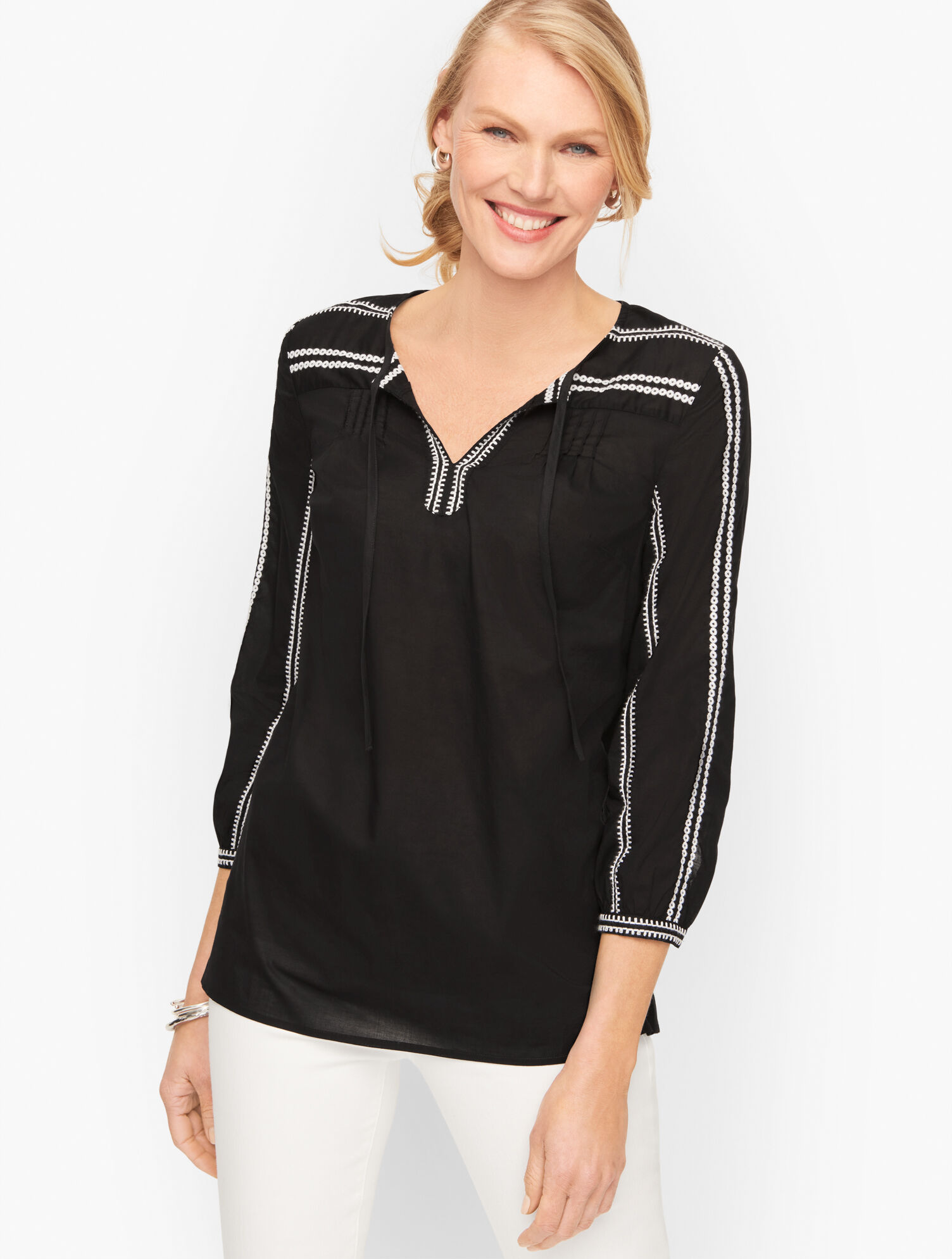 Embroidered Popover | Talbots