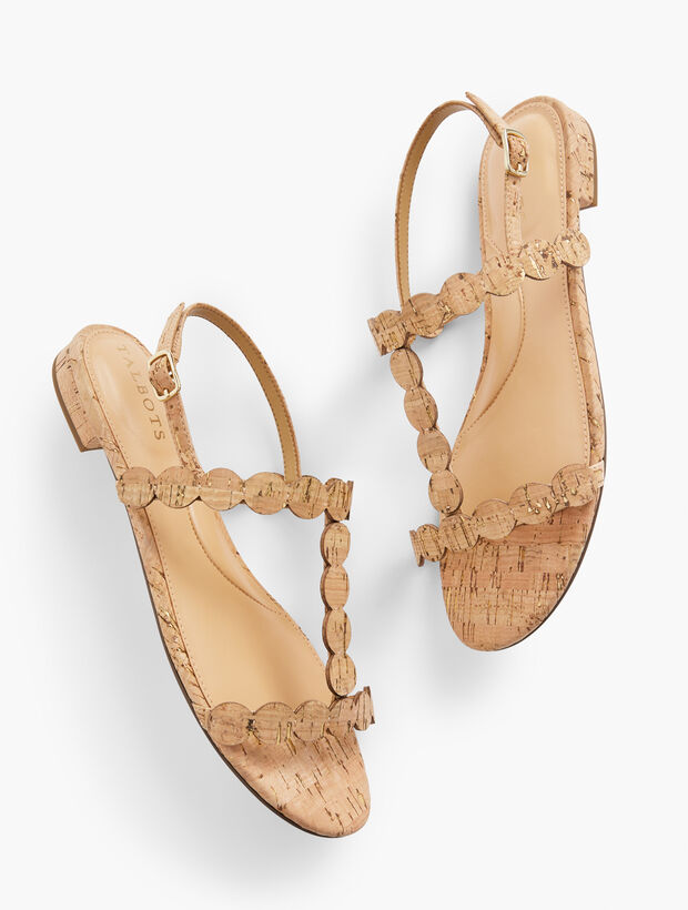 Keri Dot Cork Flats | Talbots