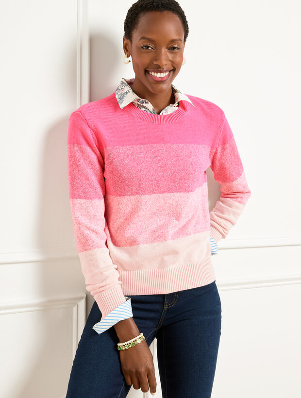 Crewneck Sweater - Ombré | Talbots
