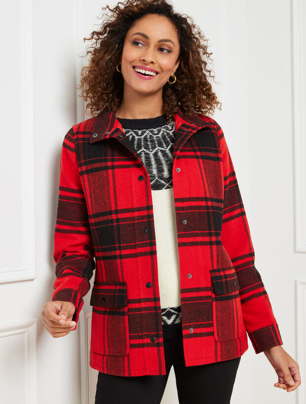 Fireplace Plaid Jacket | Talbots