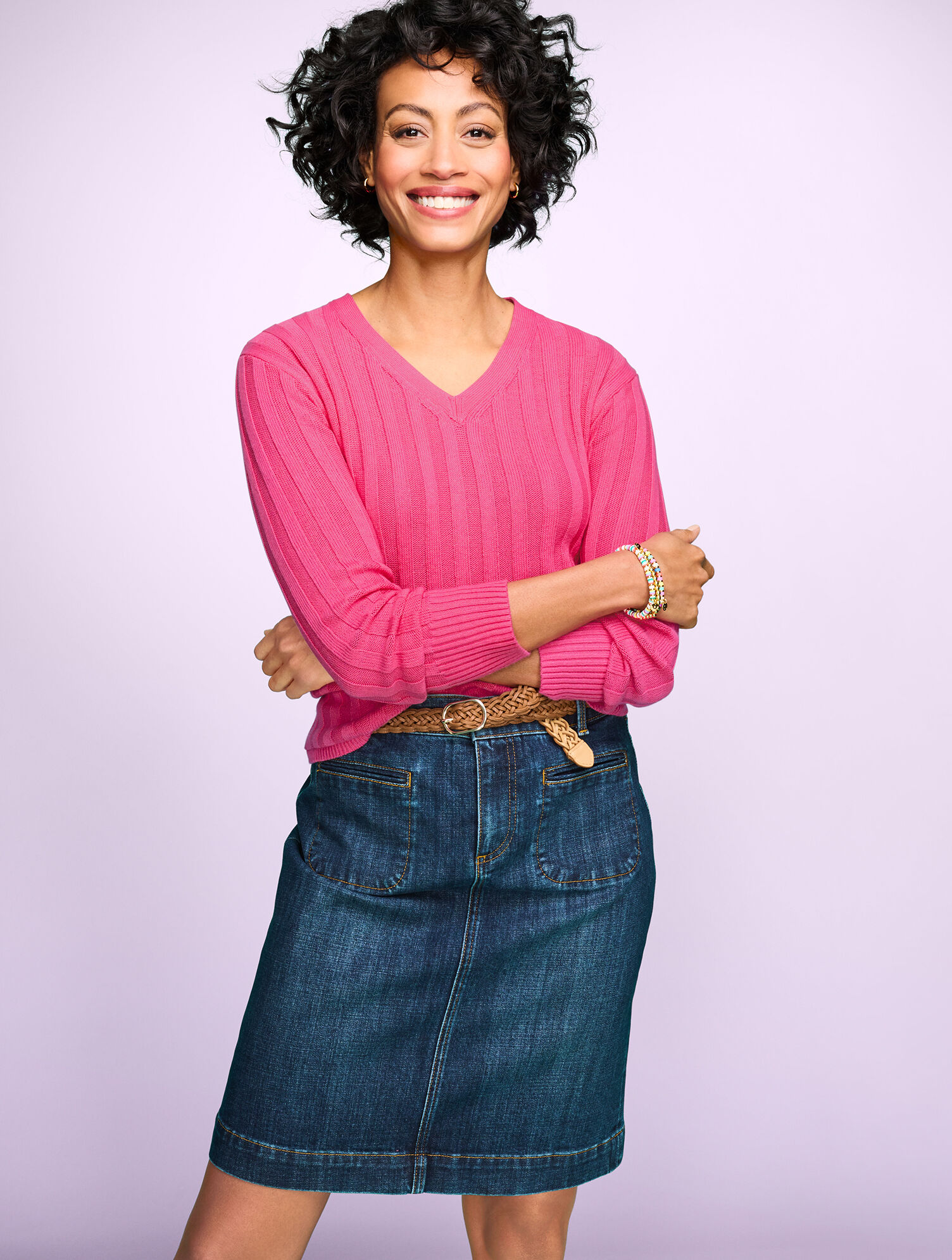 Denim A-Line Skirt - Lagoon Wash | Talbots