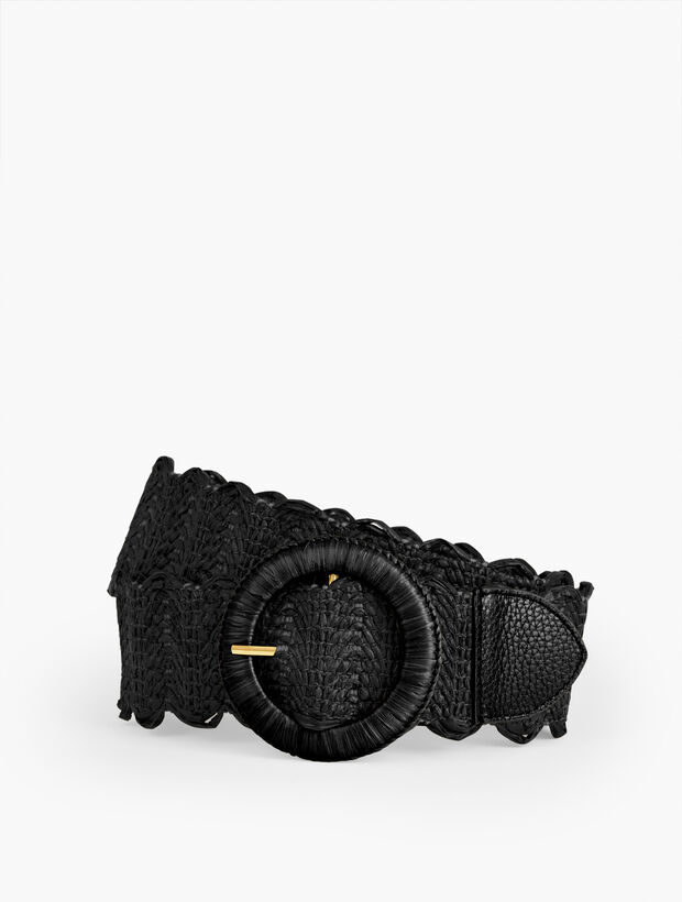 Wavy Stretch Straw Belt | Talbots